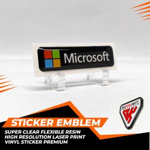 Jual MICROSOFT LOGO Sticker Timbul Emblem Resin Lentur murah - Jakarta ...