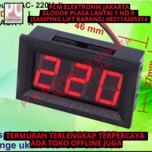 Jual voltmeter digital display tegangan pln ac 220v 220volt 220 volt ...