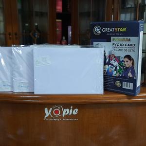 Jual [Dijual] Bahan Id Card / Pvc Kertas Id Card 1 Pak Isi 50 Pc Ukuran ...