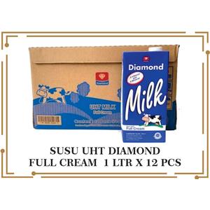 Jual Diamond Milk UHT Full Cream 1 Liter /Susu UHT Diamond 1000Ml / dus ...