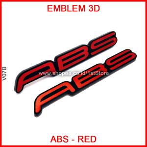 Jual EMBLEM ABS RED LOGO STICKER 3D ALL NEW 150 AEROX 155 LEXI 125 XMAX ...
