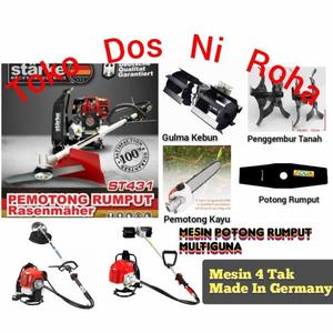 Jual Mesin potong Rumput 4Tak Made In Germany 5 Mata Pisau Best - Kota ...