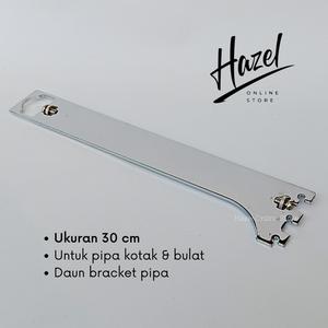 Jual Daun Bracket Pipa 30 Cm Siku Braket Besi Penyangga Gantungan Baju ...