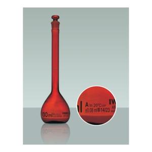 Jual Labu Ukur Coklat 25 ml Iwaki Volumetric Flask Amber Glass Stopper - Kota Palembang ...