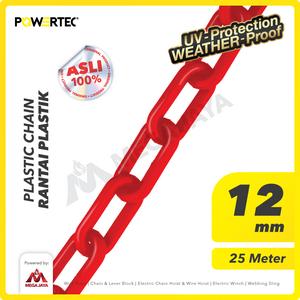 Promo Rantai Plastik PVC 12 mm x 25 m Plastic Chain POWERTEC - Merah Cicil 0% 3x - Jakarta Pusat ...