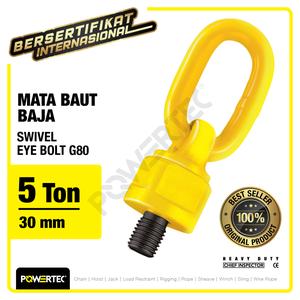 Promo Swivel Eye Bolt / Mata Baut M30 - 5 Ton POWERTEC - Jakarta Pusat ...