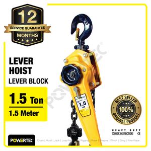 Promo Lever Block / Lever Hoist 1.5 Ton x 1.5 Meter POWERTEC - Jakarta ...