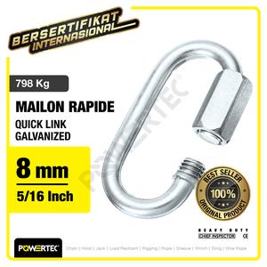 Promo Quick Link / Mailon Rapide 8mm Screw Lock Climbing Gear POWERTEC ...