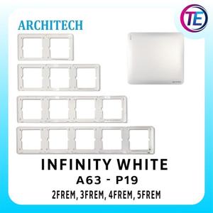 Jual Architech Infinity White FRAME / BINGKAI Stop Kontak / SAKLAR A63-P19 - 2-FRAME - Jakarta ...