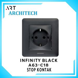Jual SAKLAR ARCHITECH INFINITY A63-C18 BLACK / Stop Kontak -Colokan Listrik - Jakarta Utara ...