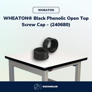 Jual WHEATON Black Phenolic Open Top Screw Cap | 240680 | WHEATON ...