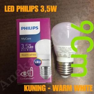 Jual Bohlam Bola Lampu LED PHILIPS 3 Watt Kuning atau Putih 3w w ...