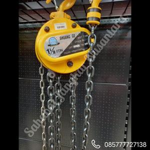 Jual Chain Block / Takel / Katrol 1.5 Ton× 3 Mtr HS-T Bulat SHUANG HE ...