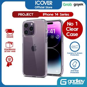 Jual Case iPhone 14 Pro Max Plus iCover Project Clear Hybrid Casing ...
