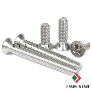 Jual BAUT OBENG PLUS + BAUT JF M6 BAUT GALVANIS PUTIH DRAT 6 MM PITCH 1 ...