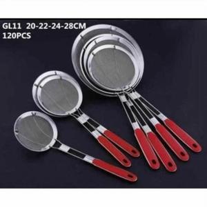 Jual Saringan / Serok Minyak Halus Stainless gg Merah 24cm - Jakarta ...