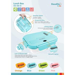 Jual Kandila KDL022-12 Glass Lunch Box 3 Divide | Kotak Makan 3 Sekat ...