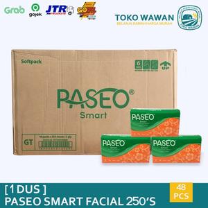 Promo Tissue PASEO SMART Facial 250 Sheet / 1 DUS / KARTON isi 48 PACK ...