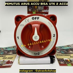 Jual Pemutus arus aki accu mobil offroad bisa 2 aki jeep jimny hardtop ...