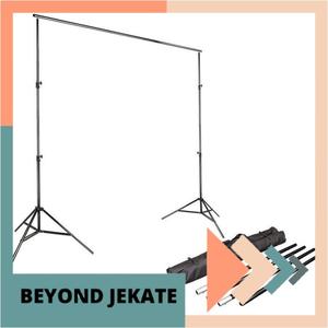 Jual Bracket Stand Backdrop Foto Studio fotografi 190 x 300 cm - Hitam ...