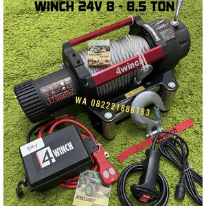 Jual 4Winch penderek katrol truck sawit 8-8 setengah TON 24 volt 17.000 ...