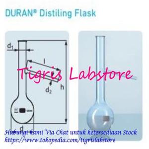 Jual Duran DESTILING FLASK 1000ml / Tabung Destilasi 2124354 Tigrislab ...