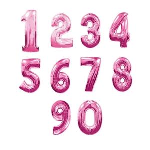 Jual Balon Foil Angka Besar Pink 80 cm / Balon Angka Jumbo - 0 ...