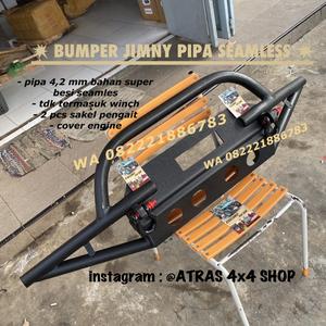 Jual Bumper offroad jimny katana bemper PIPA SEAMLESS tebal depan winch ...