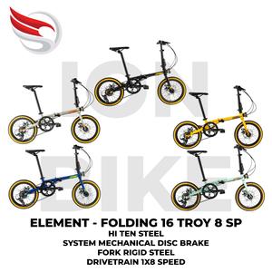 Jual Sepeda Lipat 16 349 Element Troy 8 Speed Terbaru Folding Bike 16 ...