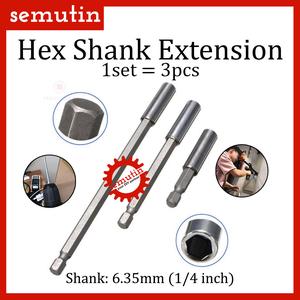 Jual Hex Shank Extension Rod 3 in 1 / Holder Mata Bor / Hexagonal ...
