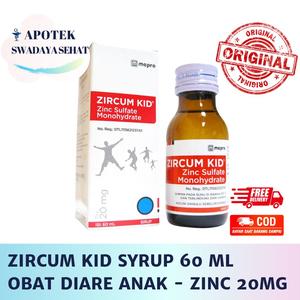 Jual ZIRCUM KIDS SYRUP 60 ML 20 MG Zink Terapi Diare Suplemen Mencret BAB - Kab. Bandung ...