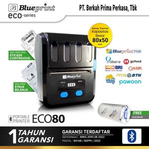 Promo Printer Portable Thermal 80 BLUEPRINT ECO80 USB + Bluetooth Cicil ...