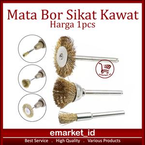 Jual Mata Bor Sikat Kawat / Kuningan Mangkok Baja Tuner Sikat Kawat ...