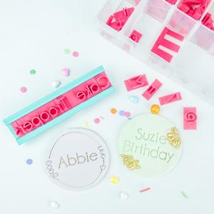 Jual George Lettering Full Set Alphabet Stamp Cake Stamp Cake Troopers ...