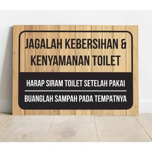 Jual Poster Jagalah Kebersihan dan Kenyamanan Toilet Dekorasi Wallpaper - Kota Depok - Santri ...