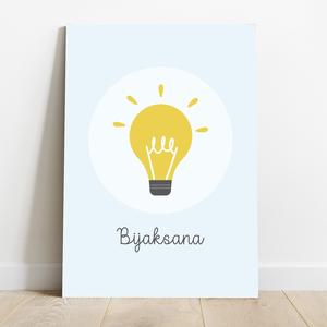 Jual Poster Bijaksana Icon Lampu Terang Ide Ikonik Dekorasi Wallpaper ...