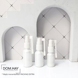 Jual Botol Nasal Spray Kaca Putih Mutiara Botol Semprot Hidung - 15ml ...