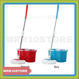 Jual Alat Pel Praktis Spin Mob Putar Otomatis Pengepel Lantai Dengan ...