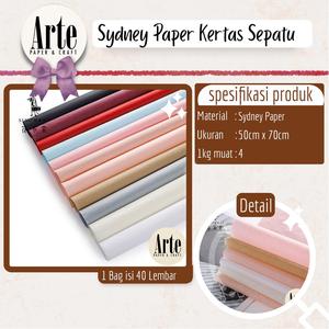 Jual 40 Lembar Kertas Sydney Wrap Buket Bunga Sepatu Rustik Korean P ...