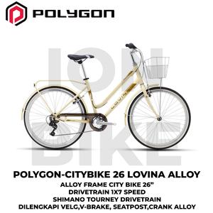 Jual Sepeda City Bike 26 Polygon Lovina Alloy Terbaru Citybike Wanita ...