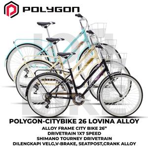 Jual Sepeda City Bike 26 Polygon Lovina Alloy Terbaru Citybike Wanita ...