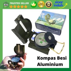 Jual Kompas Bidik Besi Lensatic Army Compass Petunjuk Arah Mata Angin ...