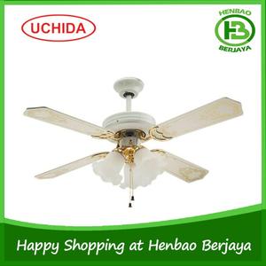 Jual Uchida Ceiling Fan 42 inch Putih 3 Lampu CF125 Kipas Angin Plafon ...