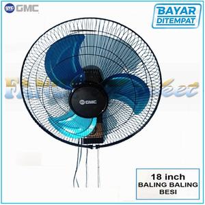 Jual GMC 518 Wall Fan 18 inchi Besi Kipas Angin Dinding Baling-Baling ...