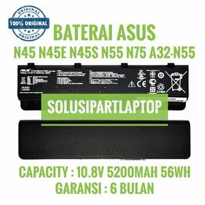 Jual BATERAI ASUS N45 N45E N45S N55 N75 A32-N55 ORI - Kota Tangerang ...