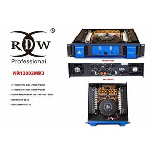 Jual Power Amplifier RDW NR 12002 MK3 NR12002 NR12002MK3 Class H 2 ...