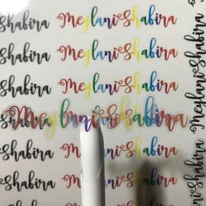 Jual Lettering name transparant/tembus pandang - Kota Surabaya - kiko ...