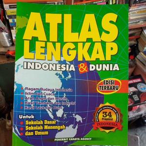 Jual ATLAS LENGKAP INDONESIA DAN DUNIA EDISI TERBARU 34 PROVINSI CAVER ...
