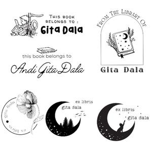 Jual BOOK STAMP / STEMPEL FLASH UNTUK BUKU DESIGN UNIK (SERI 3) - Kota ...