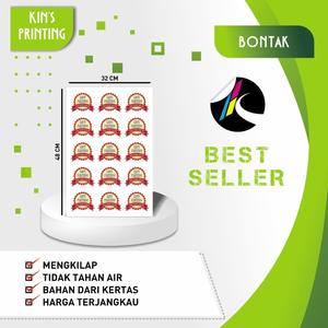 Jual Print Sticker / Cetak Stiker Bontax A3+ dan Kiss Cut - Kota ...